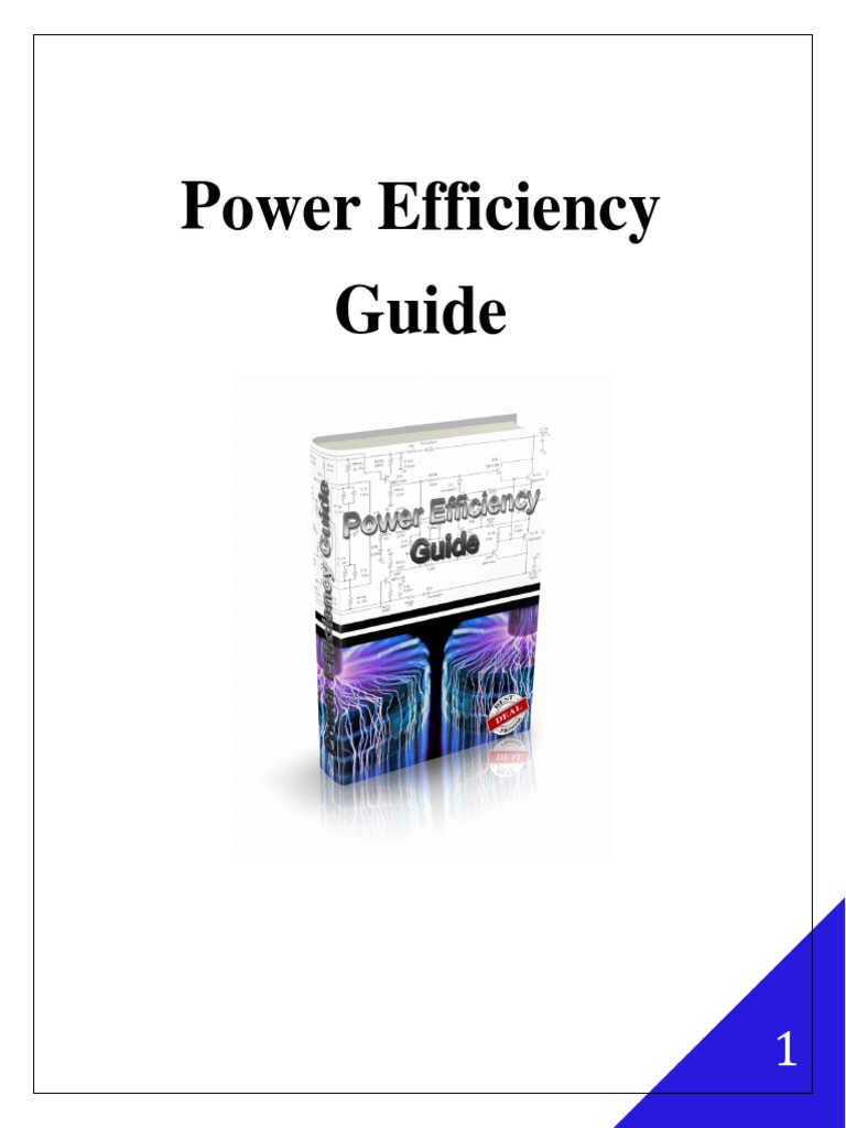 Power Efficiency Guide | PDF