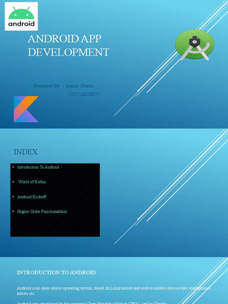 Introduction to Android App Development with Kotlin | PDF