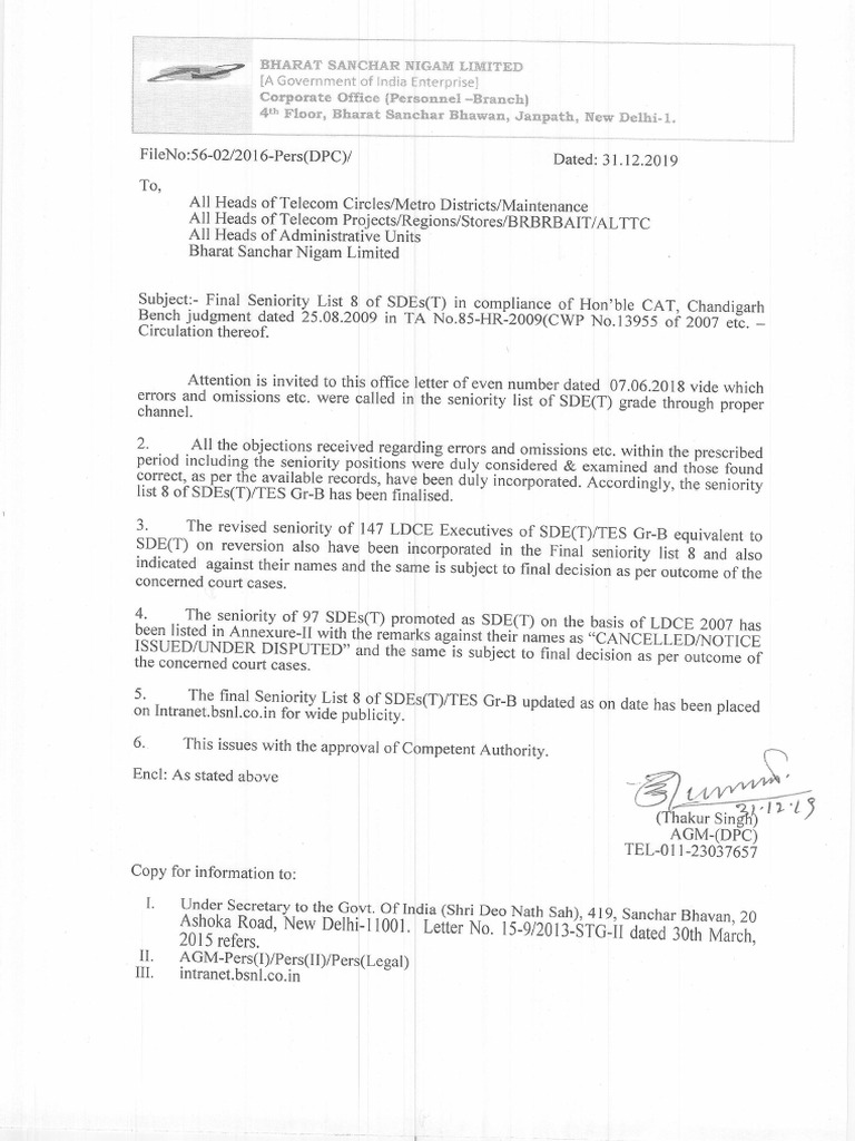 Letter SL 8 311220190001 | PDF