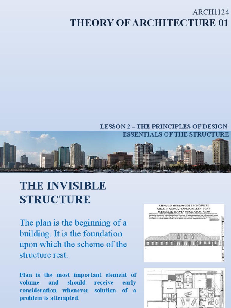 Theory of Architecture 01: ARCH1124 | PDF | Shape | Volume