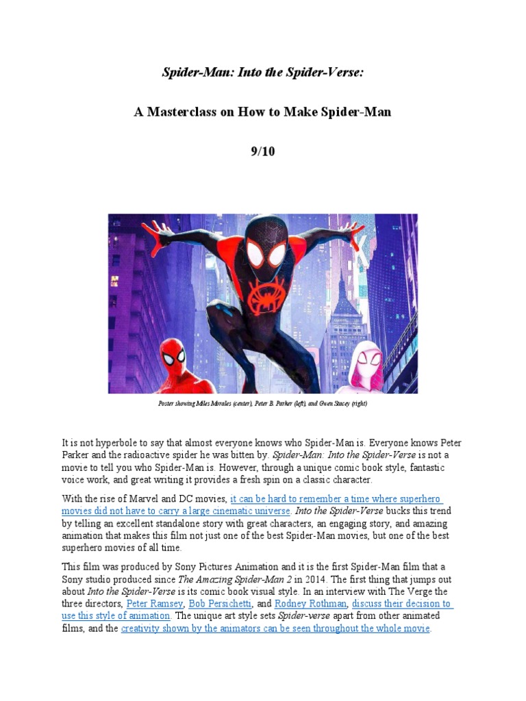 Matthew Skolnik - Review 3 | PDF | Spider Man | Cartoon