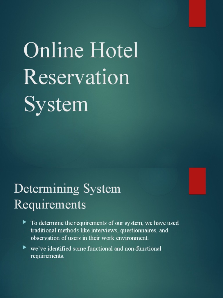 Hotel Reservation System | PDF
