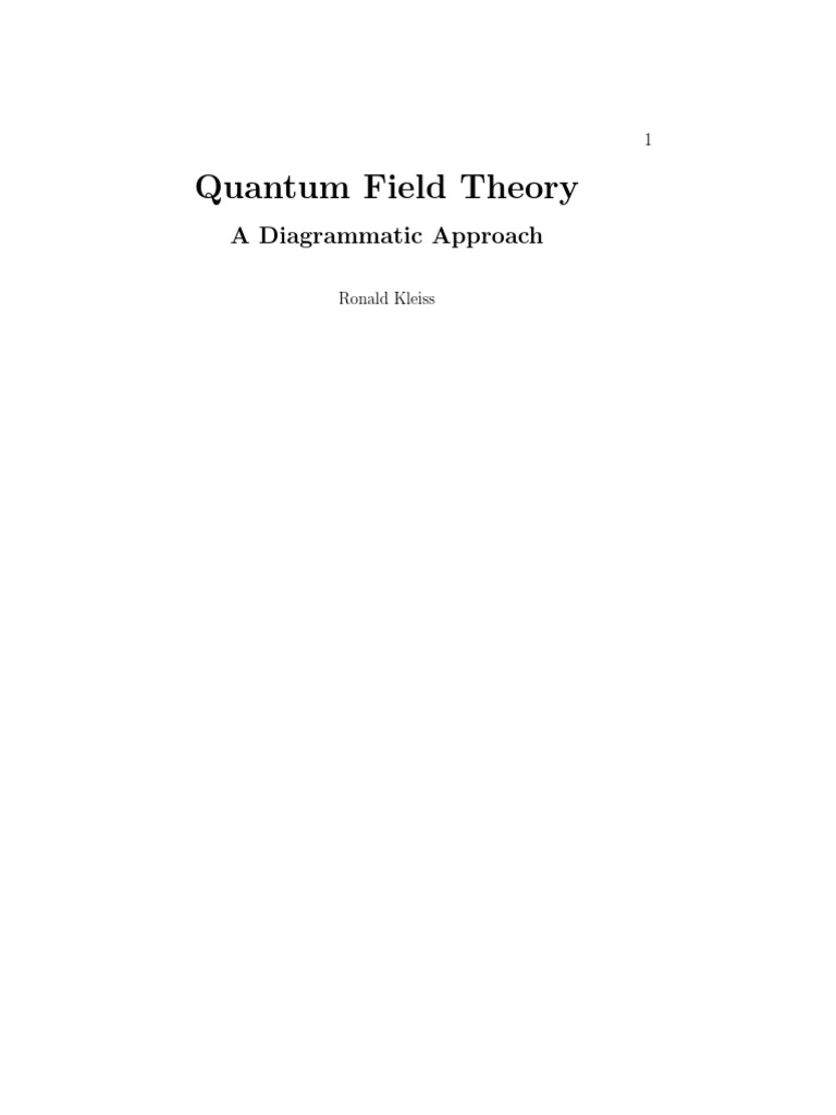 QFT PDF | PDF | Quantum Field Theory | Quantum Electrodynamics