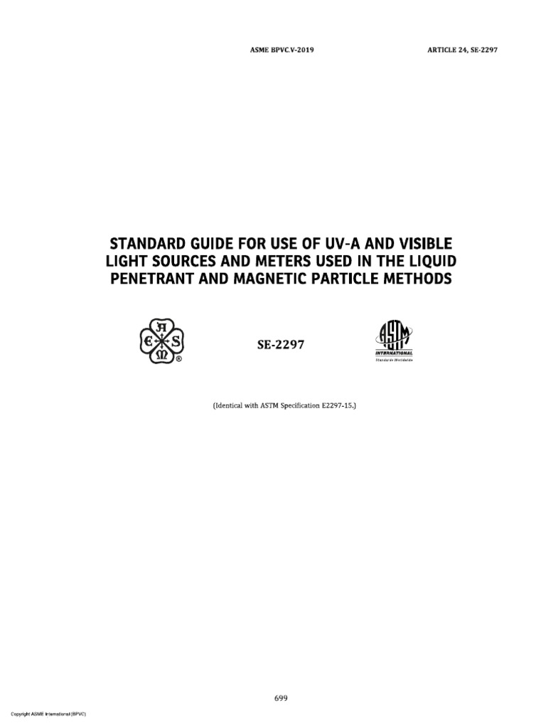 Astm E2297 Ligthing | PDF
