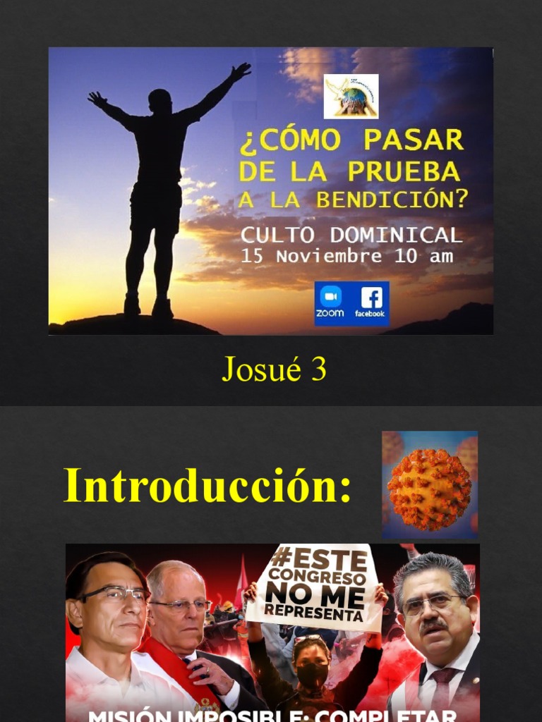 De La Prueba A La Bendición Josue 3 | PDF | Arca de la Alianza | Joshua