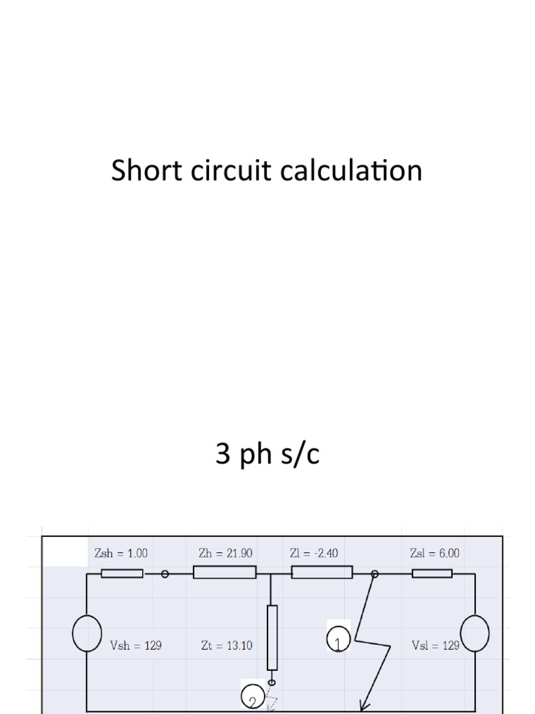 Short Circuit Calculation | PDF | Science & Mathematics