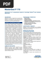 Basf Masterseal 610 614 615 Tds SP | PDF | Cemento | Agua