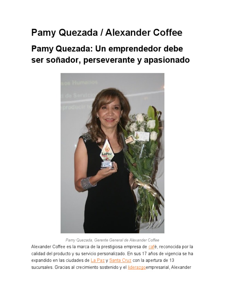 Alexander Coffee | PDF | café | Iniciativa empresarial