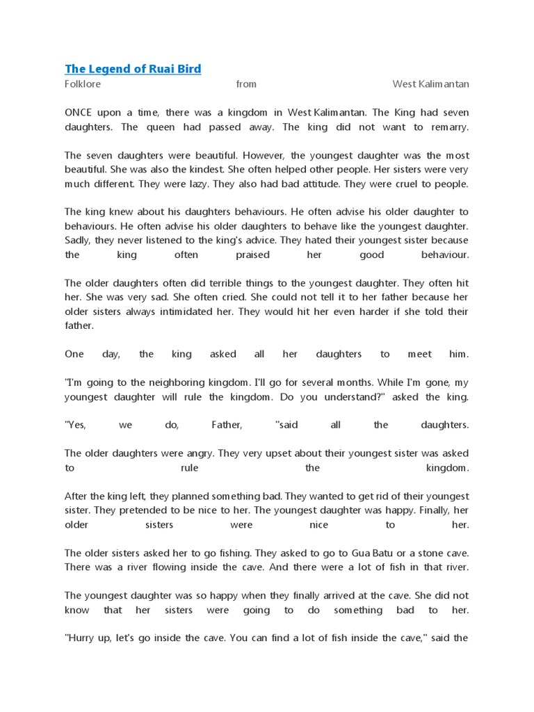 The Legend of Ruai Bird | PDF