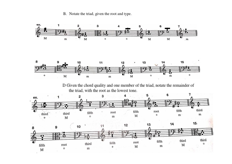 Triad Notation Guide | PDF | Language Arts & Discipline