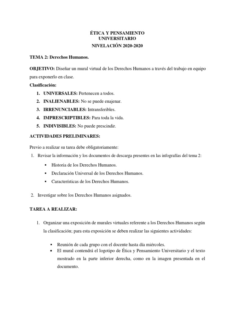 T2 - Derechos Humanos Mural Virtual | PDF | Derechos humanos | Science