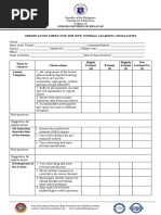 Pre - Observation Info Form | PDF | Teaching Method | Teachers