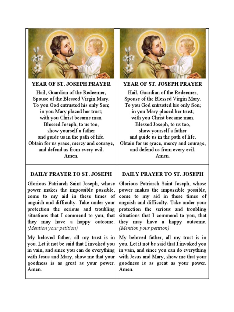 Year of St. Joseph Prayers | PDF