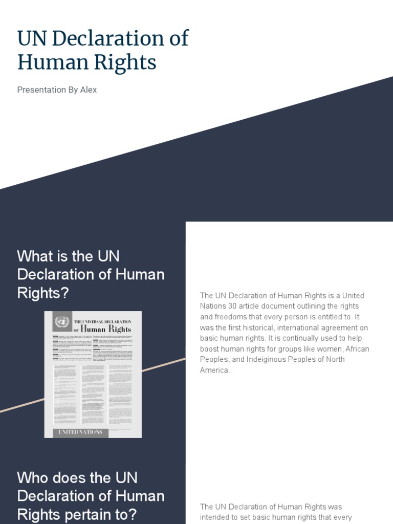 Un Declaration of Human Rights-7137135 | PDF | United Nations ...