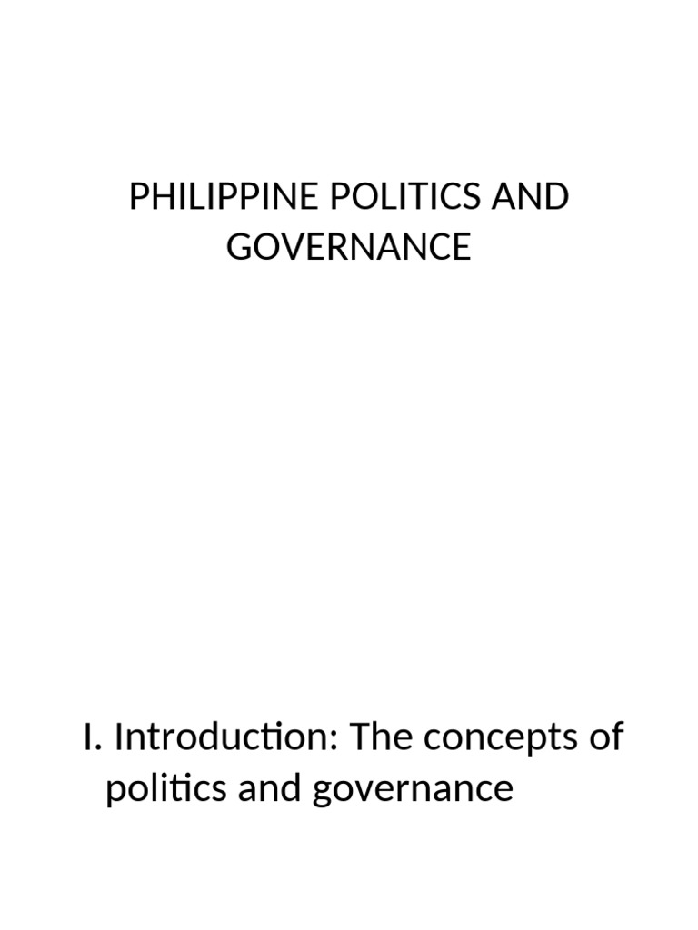Philippine Politics and Governance 0 | PDF | Power (Social And ...