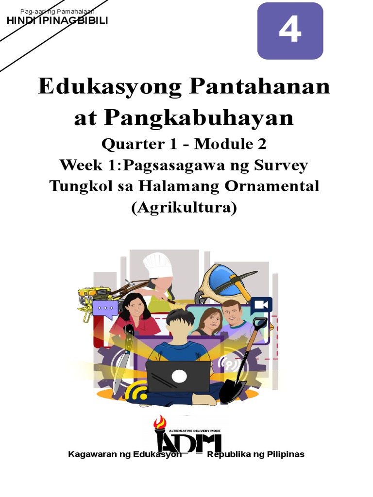 EPP4 - Q1 - Mod2 - Pagsasagawa NG Survey Tungkol Sa Halamang Ornamental - WEEK - 2 - PART - 1 | PDF