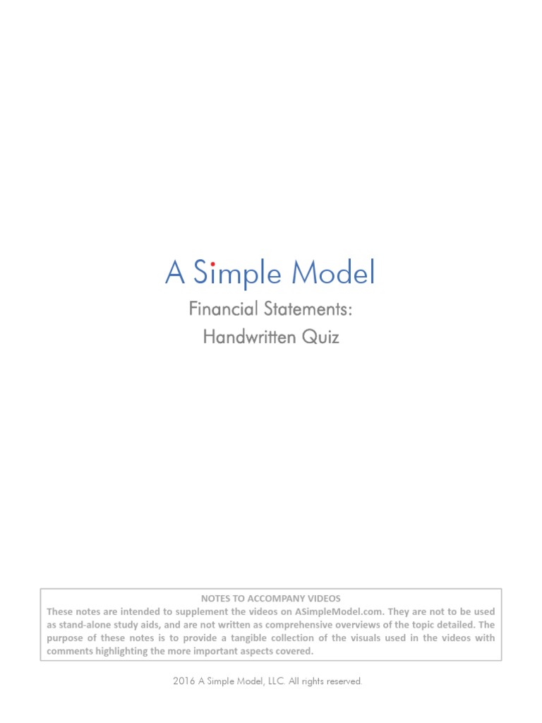 5) Handwritten Quiz | PDF | Expense | Cash Flow Statement
