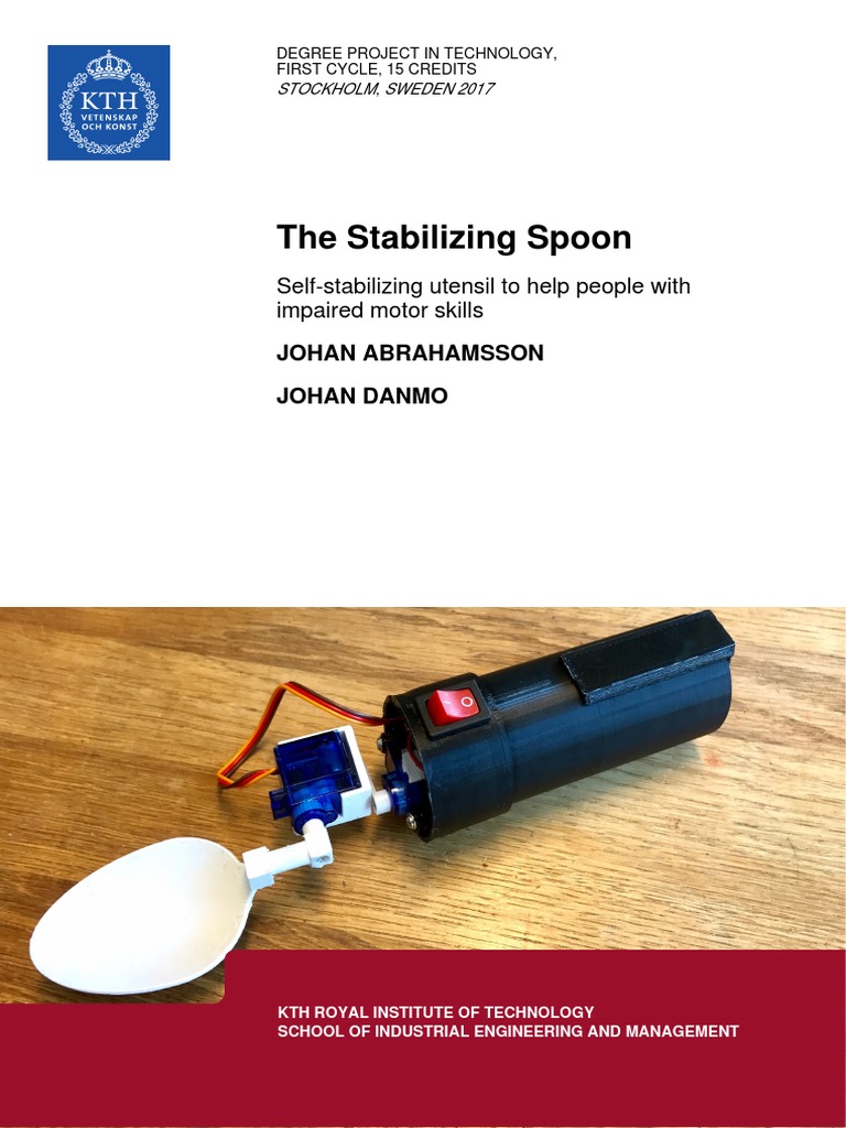 The Stabilizing Spoon | PDF | Inertial Navigation System | Electric Motor