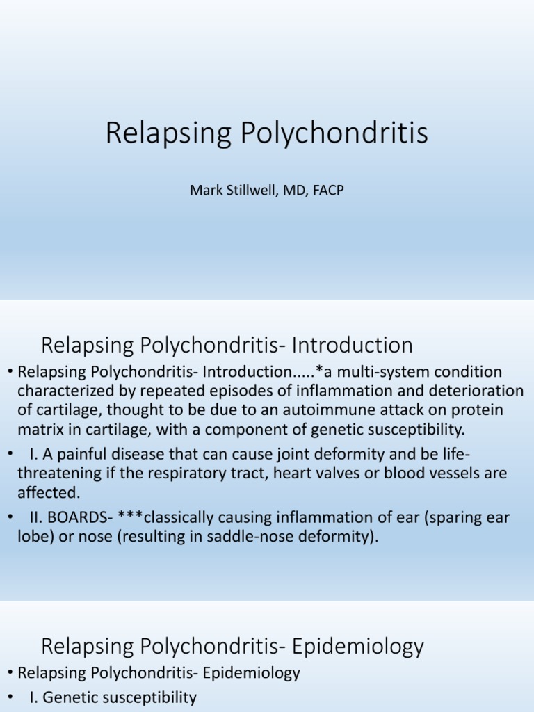 Relapsing Polychondritis PDF | PDF
