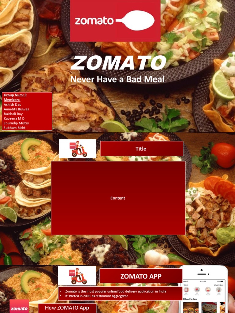 Zomato: Never Have A Bad Meal | Download Free PDF | Search Engine Optimization | Menu