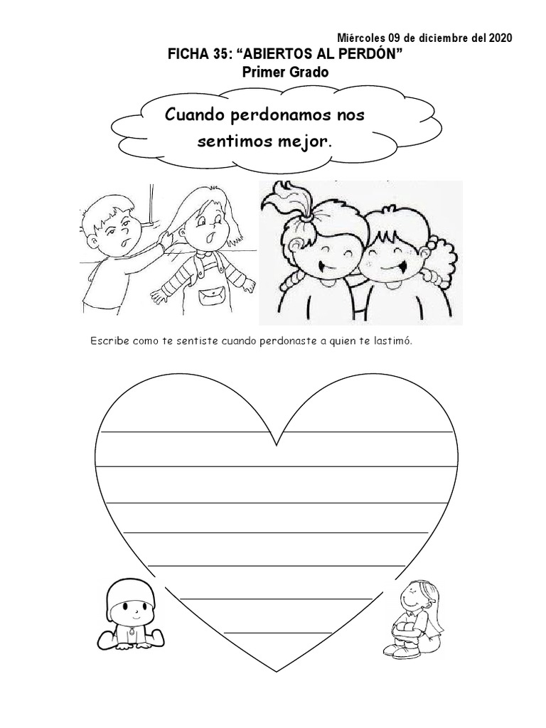 Hojas De Trabajo Sobre El Perdón Para Adultos