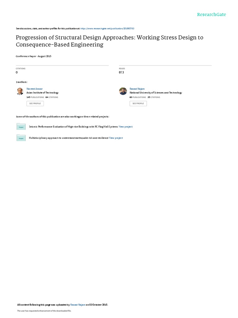 Progression of Structural Design Approaches: Working Stress Design To ...