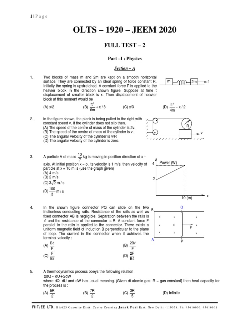 Physics Problems and Solutions | PDF | Capacitor | Force