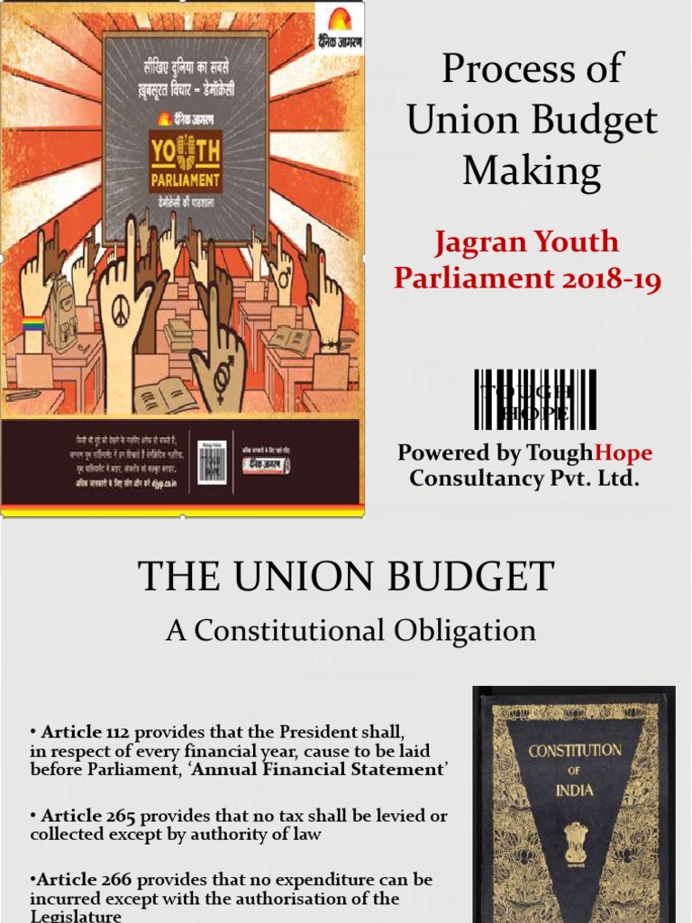 Union Budget Making Process in India | PDF | Appropriation Bill ...