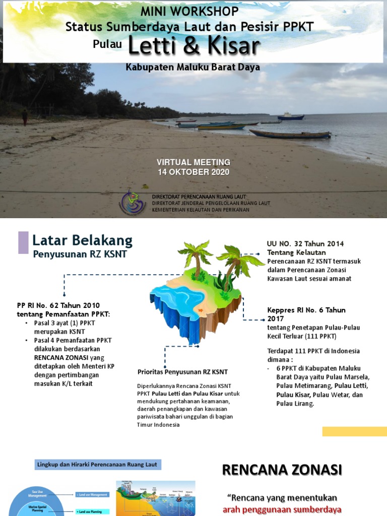 Rencana Zonasi Pulau Letti dan Kisar | PDF
