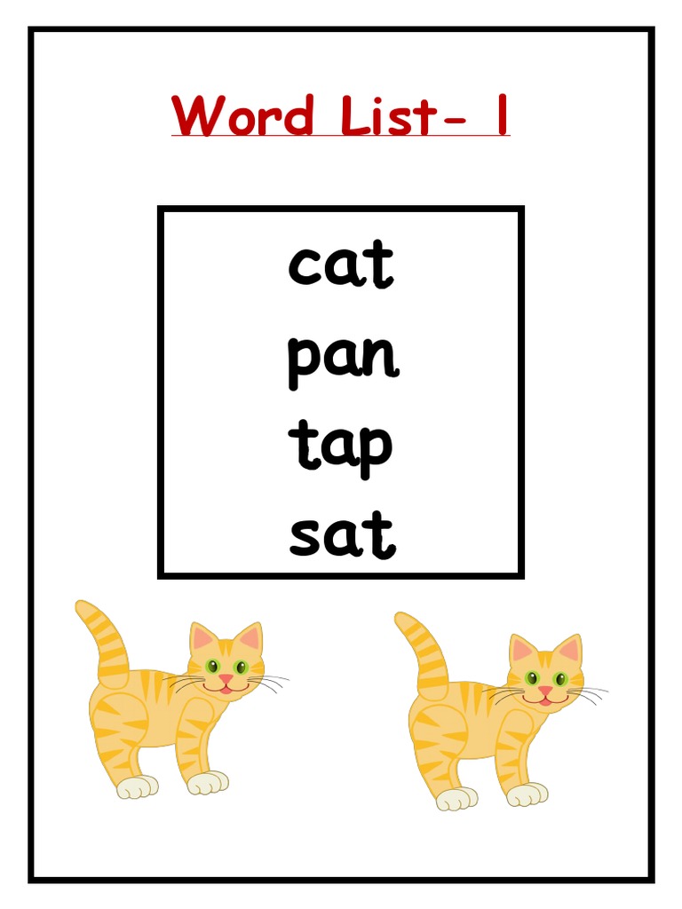 Word List 1 PDF | PDF