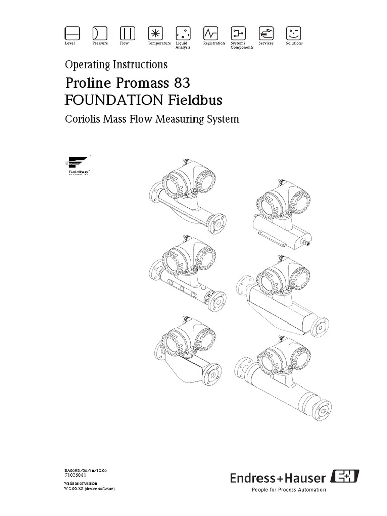 Proline Promass 83 | Download Free PDF | Power Supply | Input/Output