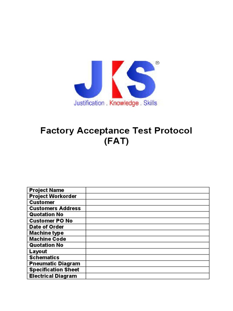 JKS-template-FAT Protocol JKS 20170825 | PDF | Thermostat | Valve