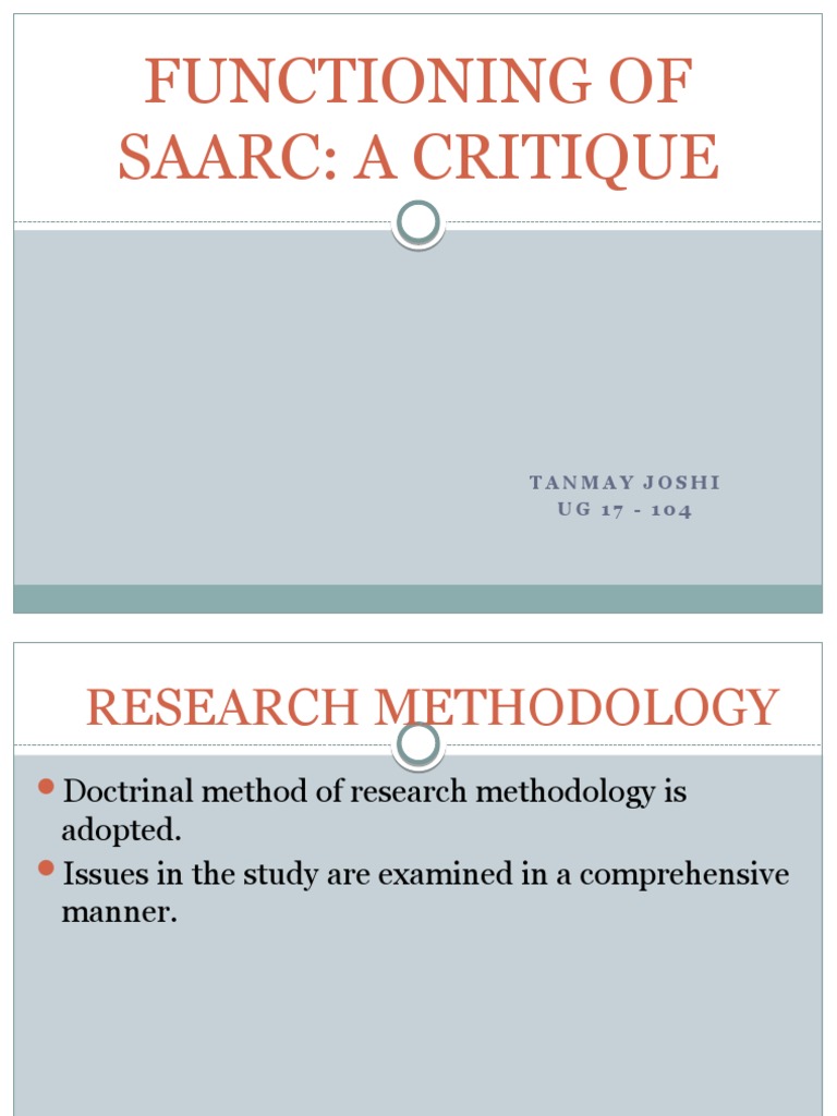 SAARC: Structure, Function, and Critique | PDF