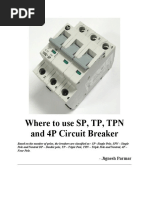 Circuit Breaker Types: SP, TP, TPN, 4P Guide | PDF | Equipment ...