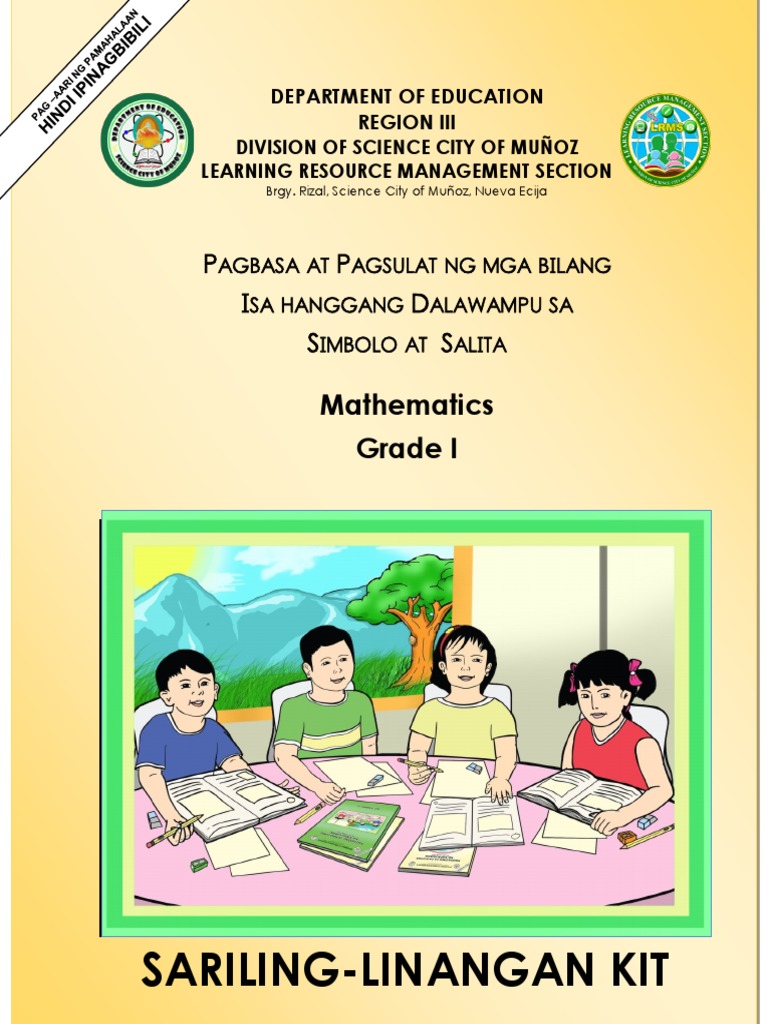 Math1 - q1 - SLK - Pagbasa at Pagsulat NG Mga Bilang Isa Hanggang ...