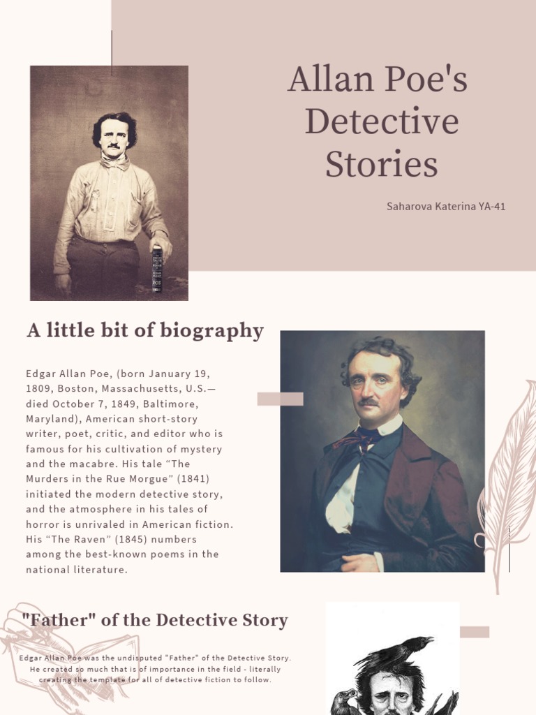 Poe's Pioneering Detective Tales | PDF | C. Auguste Dupin | The Mystery ...