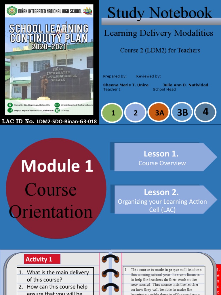 Learning Delivery Modalities: Course 2 (LDM2) For Teachers | PDF ...