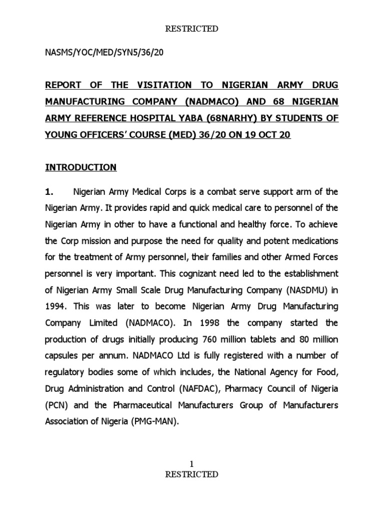 Combined Visit 68 Narhy and Namaco | PDF | Hospital | Nigeria