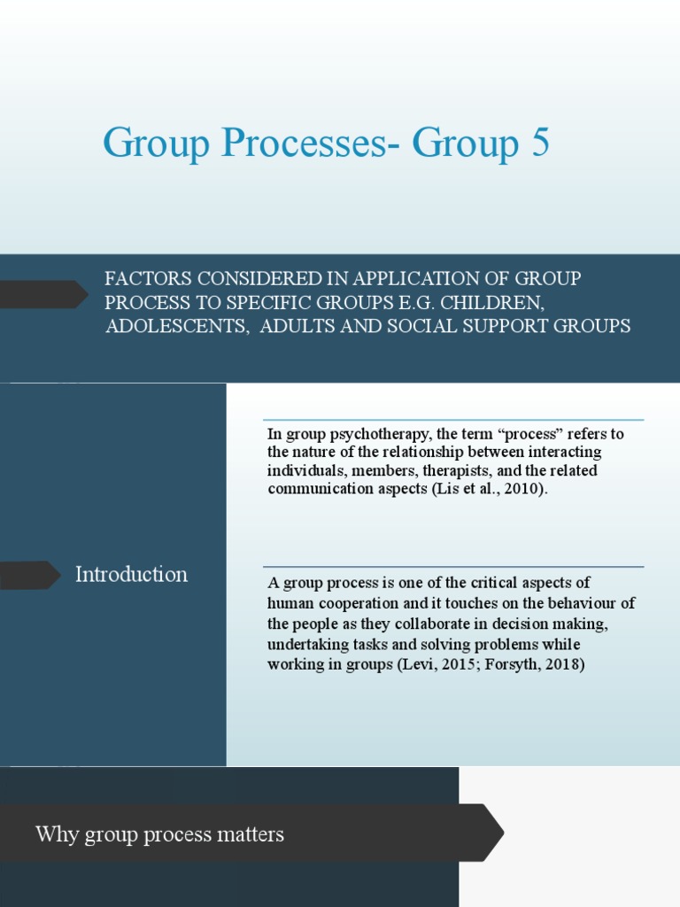 Group Processes | Download Free PDF | Psychotherapy | Group Psychotherapy