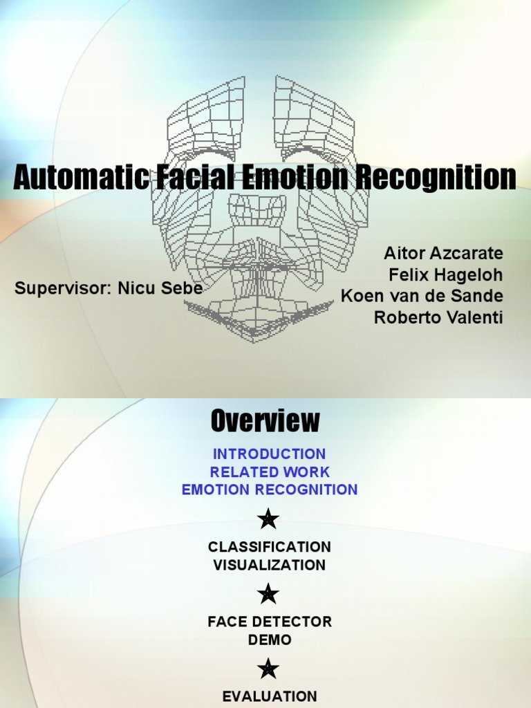 Automatic Facial Emotion Recognition | PDF | Bayesian Network | Statistical Classification