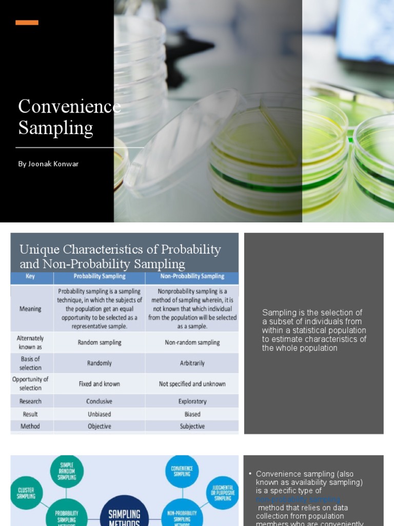 Convenience Sampling Methods and Uses | PDF | Sampling (Statistics) | Bias