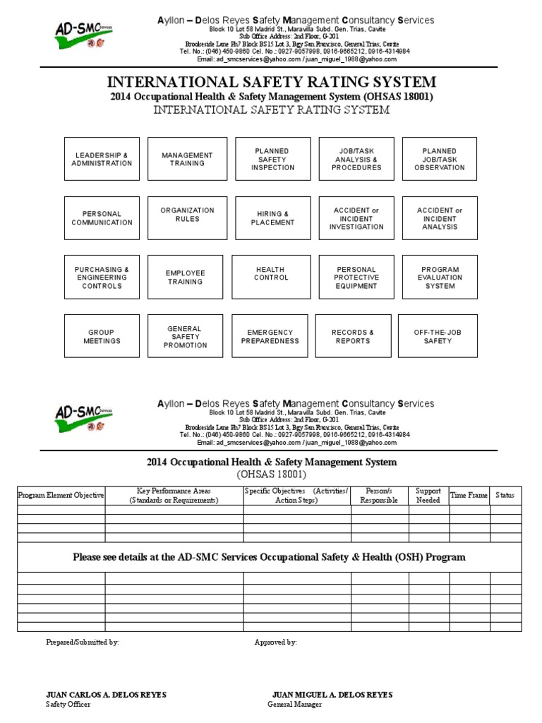 International Safety Rating System | PDF | Occupational Safety And ...