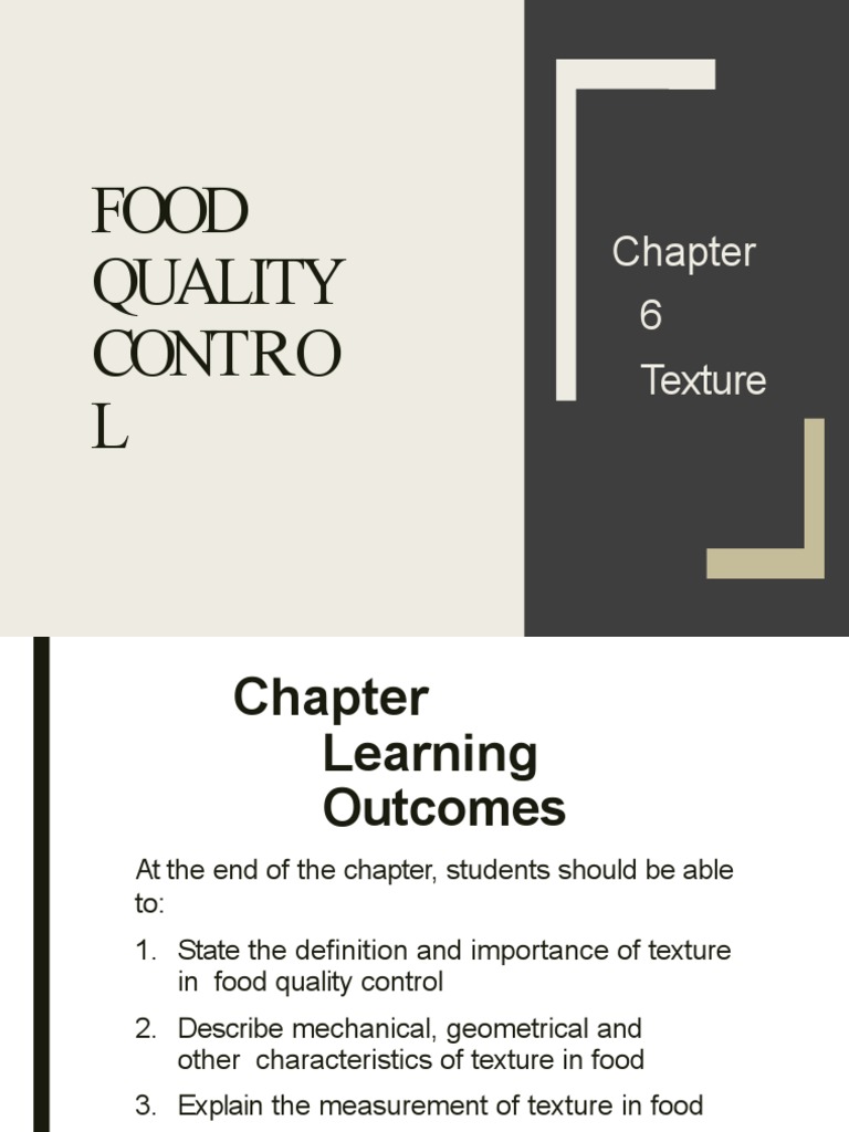 Quantifying Food Texture: A Comprehensive Review of Methods and ...
