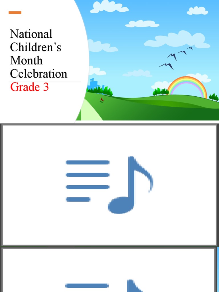 National Children's Month Celebration: Grade 3 | PDF