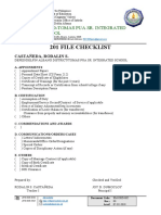 201 File Checklist | PDF