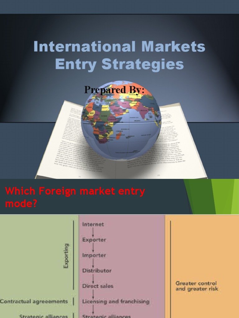 International Markets Entry Strategies | PDF