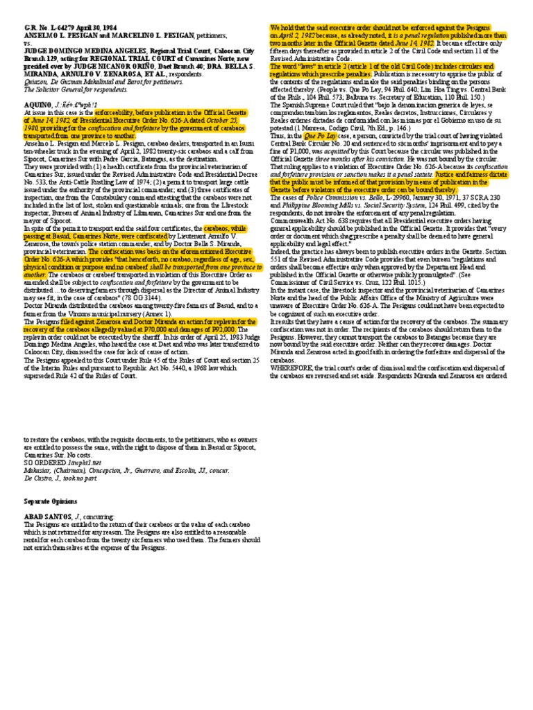 CivRev - Cases 1 PDF | PDF | Mandamus | Complaint