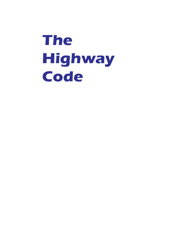 Highway Code | PDF | Traffic | Traffic Light