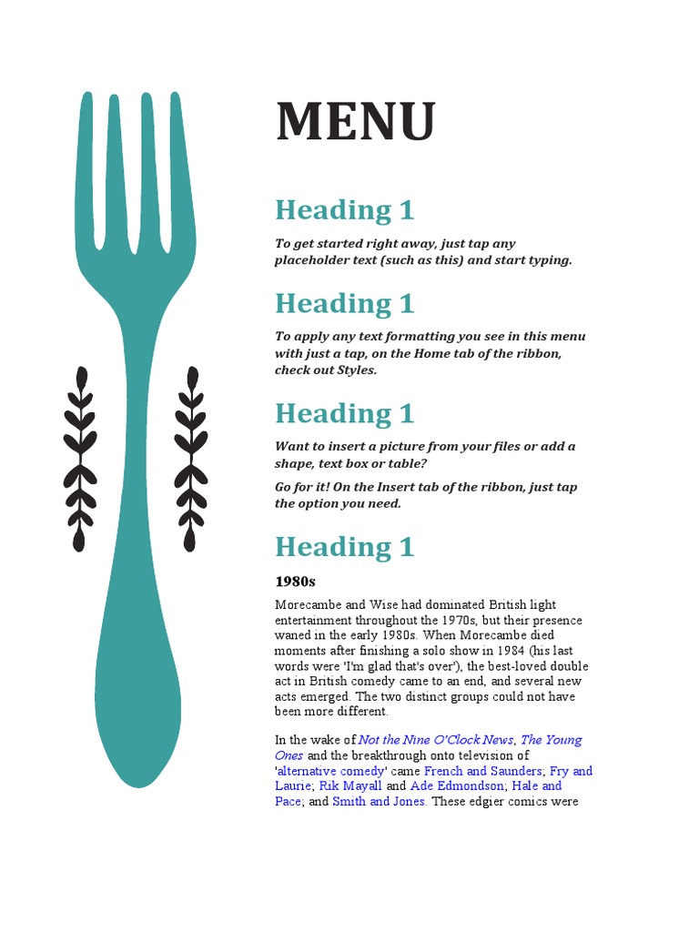 The Evolution of British Comedy Double Acts from the 1970s to the 1990s ...