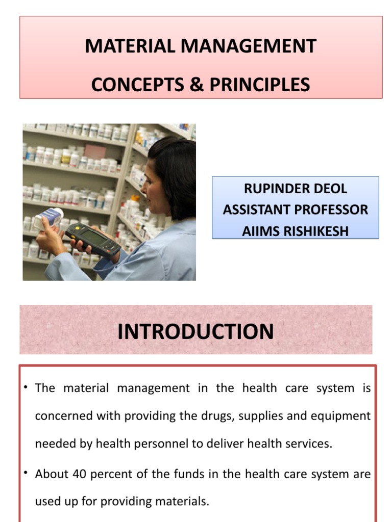 Principles of Material Management in Healthcare | PDF | Value ...
